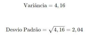 Estatística: Média, Moda, Mediana, Variância e Desvio Padrão