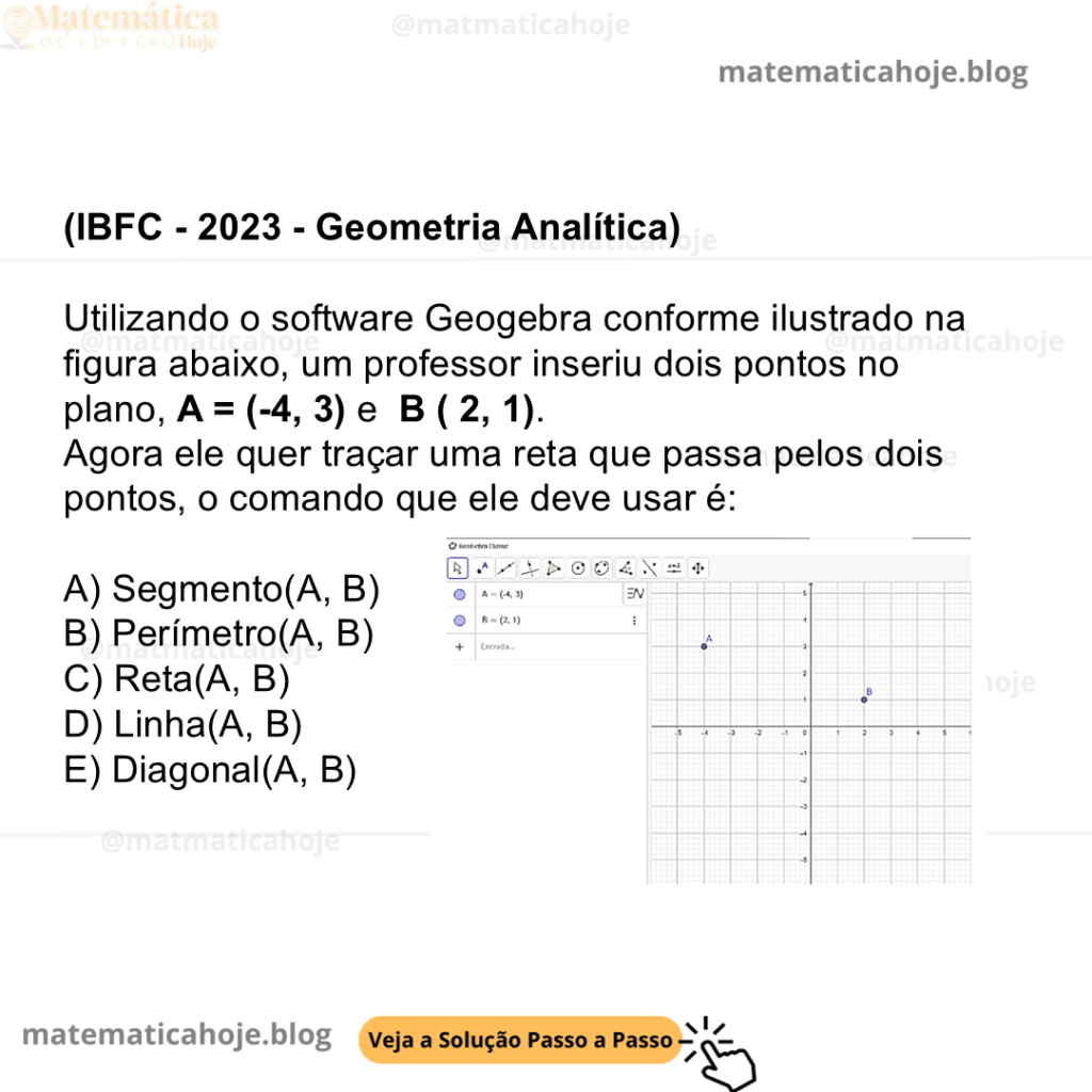 Arquivo de ⇒ Geometria Analítica - Matemática Hoje