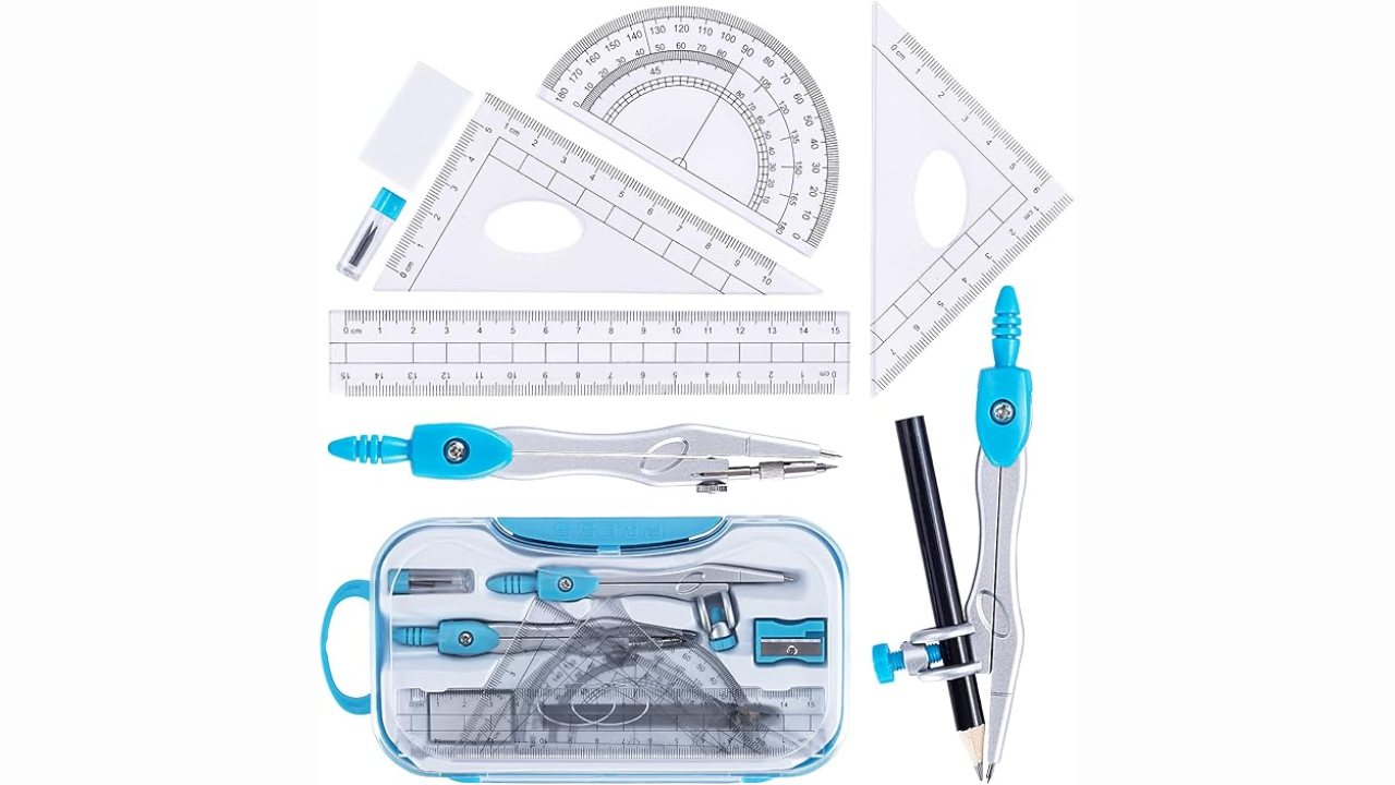 Yunqing Kit de Geometria Matemática – Praticidade e Precisão em 10 Peças