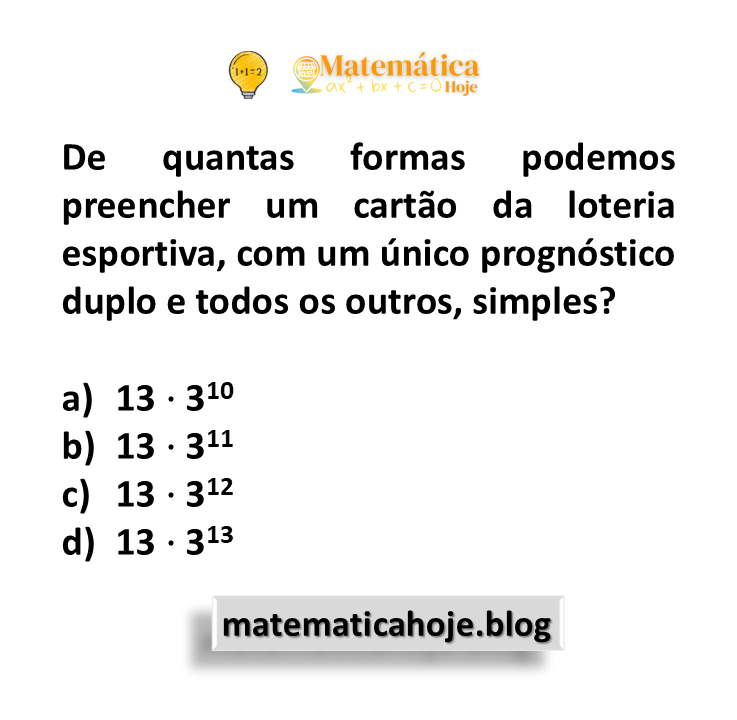 Princípio Fundamental da Contagem Exercícios com solução
