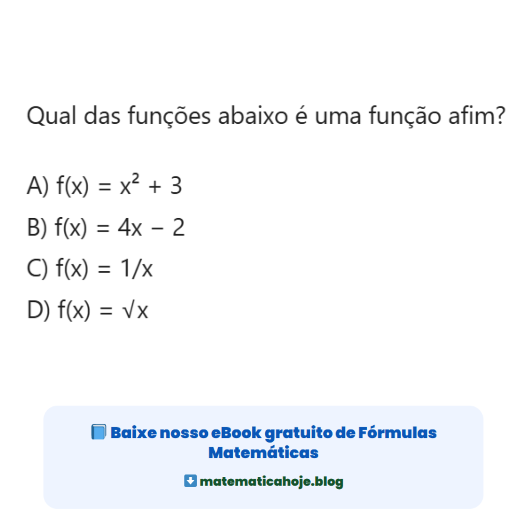 Função afim: entenda de vez a função do 1º grau